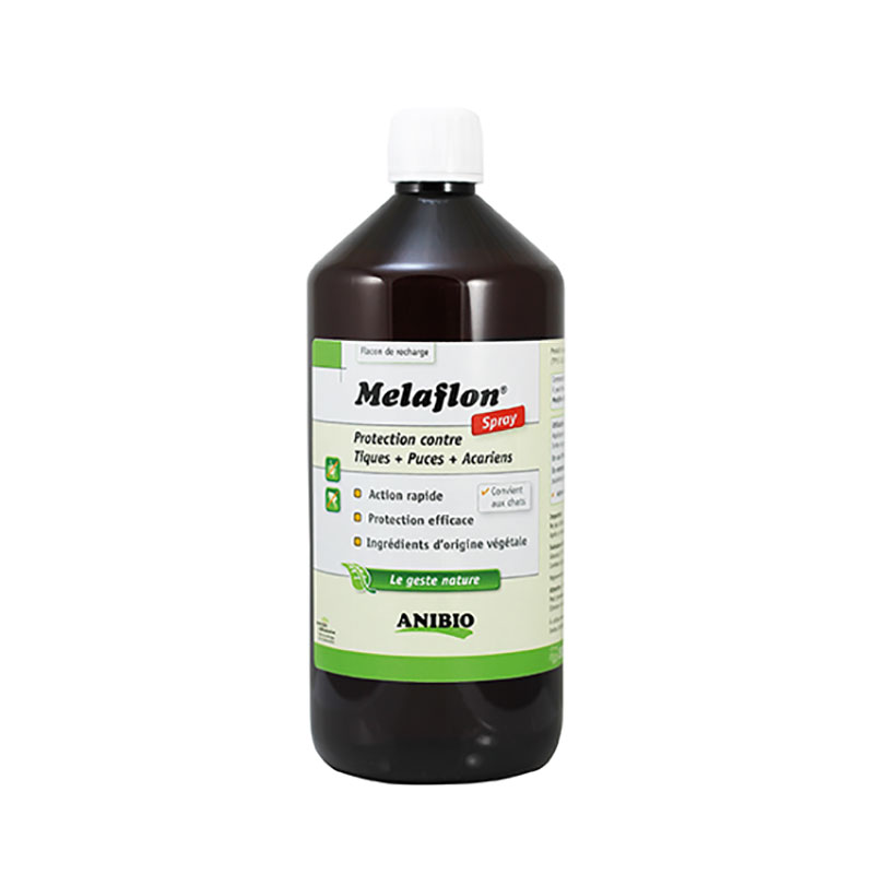 Melaflon Spray : biocide contre les tiques, puces, poux (TP19) - Anibio